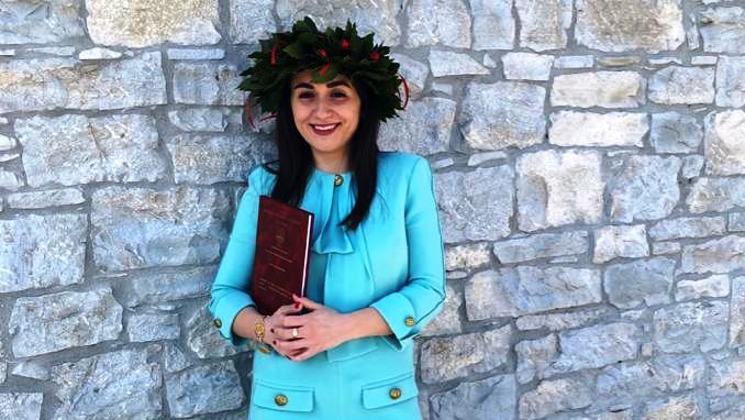 Confetti rossi in video conferenza per Maria Pia delli Quadri – l'Eco